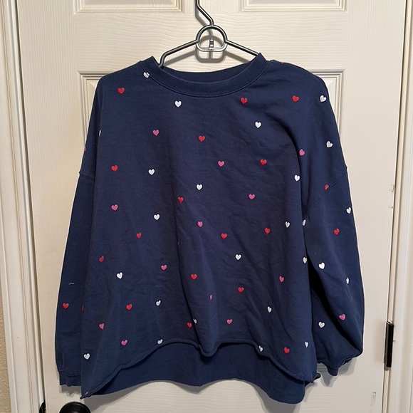 Tops | Target Navy Blue And Heart Two Piece Set Comes With Matching ...